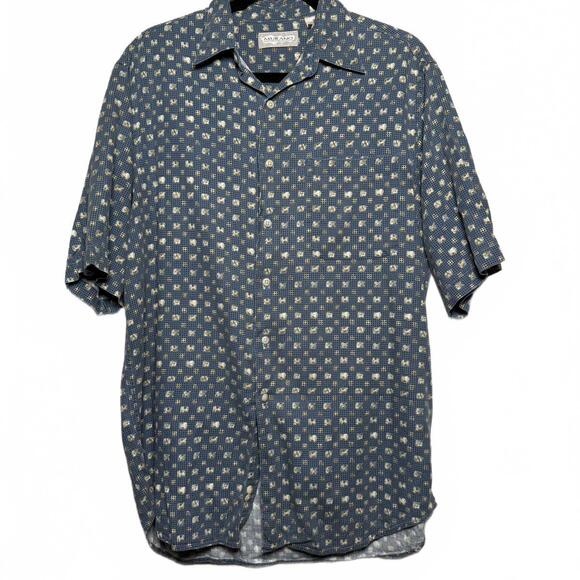 Murano | Shirts | Vintage 9s Retro Murano Mens Shortsleeve Buttonup ...